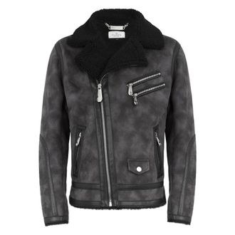 Philipp Plein Eco Shearling Jacke - - Jackets - Herren - Schwarzk - XL