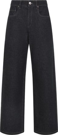Brunello Cucinelli Femme, Jeans, Noir, Taille: 40 FR Jean Large en Coton