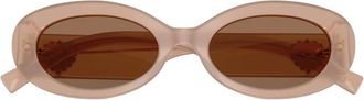 Dolce & Gabbana Lunettes de soleil ovales - Femme - Accessoires - Brun - Taille: 53 MM