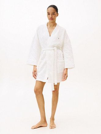 Tommy Hilfiger Peignoir Essential matelassé en jacquard
