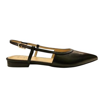 Furla Femme, Chaussures, Noir, Taille: 39 1/2 EU Ballerines Punta &agrave; bride arri&egrave;re