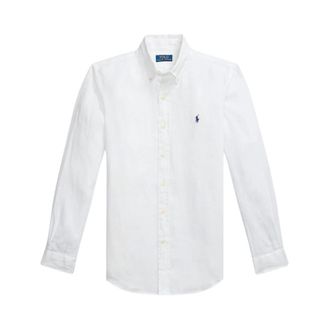 Polo Ralph Lauren Chemise l&eacute;g&egrave;re en lin pour les journ&eacute;es ensoleill&eacute;es - Homme - Chemises - Blanc - Taille: XL