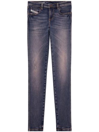 Diesel jean skinny Babhila &agrave; taille mi-haute - Bleu