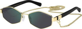 Marc Jacobs THE MARC JACOBS Brille MARC 496/S Gr&ouml;&szlig;e 55-17 mm Gold Gr&uuml;n