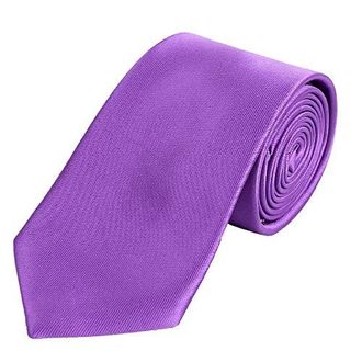 DonDon Cravate homme 7 cm classique fait main pour le travail ou occasions spéciales violet