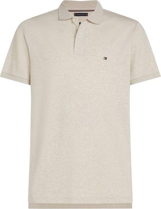 Tommy Hilfiger Jersey-Poloshirt mit kleiner Logo-Stickerei, Regular Fit in