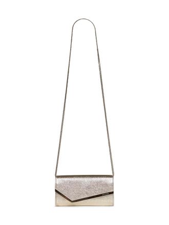 Jimmy Choo London Metallic Foldover Clutch - Gold