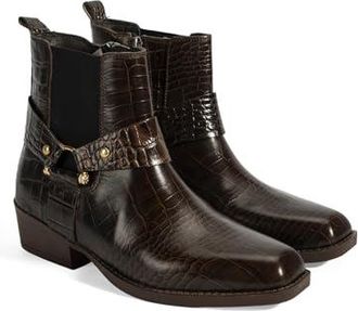 Desa Bottines en Cuir pour Femme - Cuir véritable, Protection Toutes Saisons, Talon Plat Confortable pour Le Quotidien et Les Occasions spéciales | Brun - 