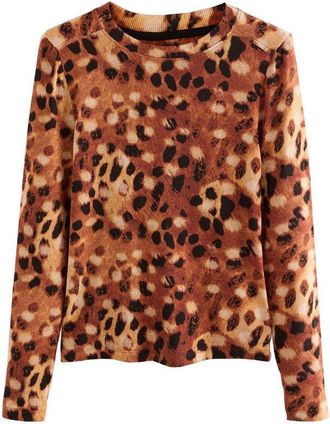 Next T-Shirt Weiches, geripptes, leichtes Langarmshirt (1-tlg)