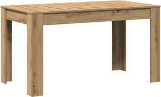 vidaXL Vidaxl - Table &agrave; manger ch&ecirc;ne artisanal 140x74,5x76 cm bois ding&eacute;nierie