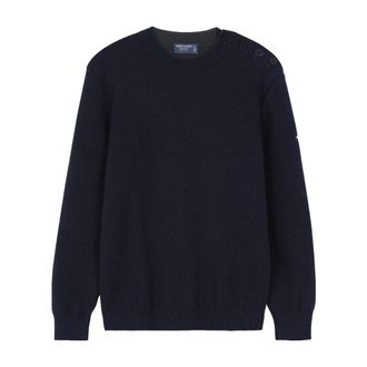 Saint James Nautischer Blauer Cancale Pullover - - Knitwear - Herren - Blau - L