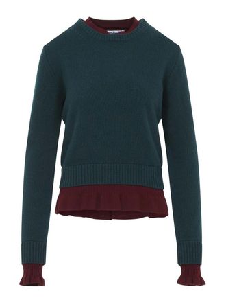 Acne Studios Pull Col Rond - Vert Fonc&eacute;