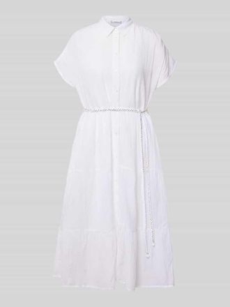 Pepe Jeans London Tailliertes Blusenkleid aus reiner Baumwolle Modell FANCY DRESS