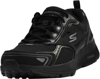 Skechers Homme Go Consistent Road-Running-Shoes, Black Leather Synthetic Charcoal Trim, 42.5 EU