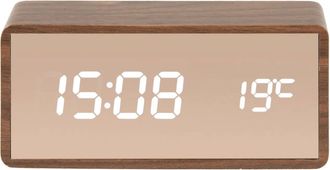 Present Time R&eacute;veil LED Copper en bois Present Time