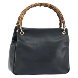 Gucci Pre-owned Vintage Lederhandtasche - - Pre-owned - Damen - Blau - ONE SIZE