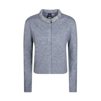 Pinko Colonia Cardigan - - Knitwear - Damen - Grau - M