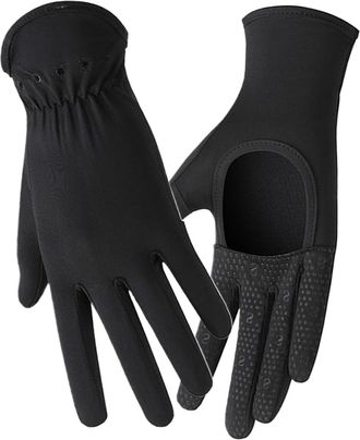 Generic Reithandschuhe Frauen - D&uuml;nne Damen Handschuhe Mit UV-Schutz | Atmungsaktive Touchscreen Handschuhe Nicht Gleiten F&uuml;r Radfahren Und
