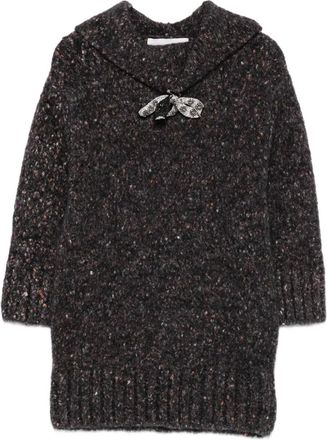 VANISÉ Pullover mit rundem Kragen - Schwarz