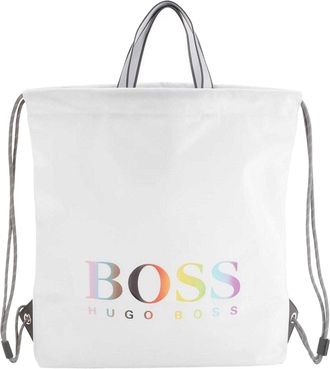 HUGO BOSS Tlove Turnbeutel, Regenbogen Logo (Wei&szlig;)