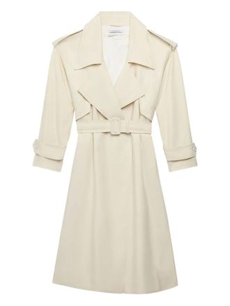 Another Tomorrow Trenchcoat mit G&uuml;rtel - Nude