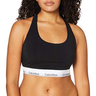 Calvin Klein Brassi&egrave;re Femme avec Ceinture Embl&eacute;matique, Noir (Black), XL