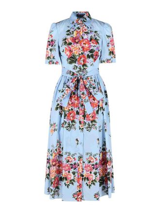 Dolce & Gabbana Maxi Robe - Bleu Clair
