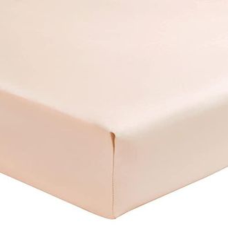 Essix Royal Line Drap Housse, Percale de Coton, Ballerine, 2 x 90 x 200 cm