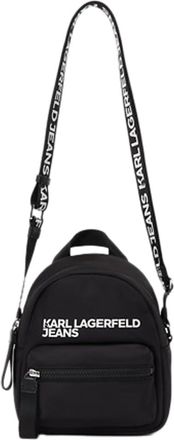 Karl Lagerfeld Karl Lagerfeld Jeans, Damen, Essential Nylon Mini Back Pack Crossbody, Schwarz, One size