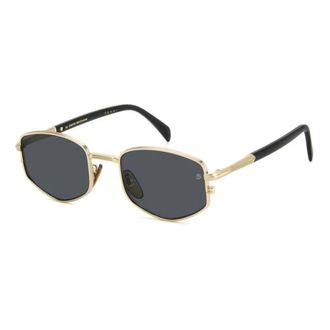 Eyewear by David Beckham Schwarze Metallsonnenbrille - - Accessories - Herren - Schwarzk - 52 MM