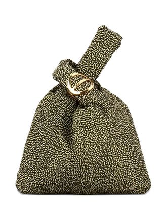 Borbonese sac &agrave; main Twinnie &agrave; imprim&eacute; Op et d&eacute;tail rond format mini - Tons neutres