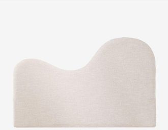 Sklum Kopfteil Barina für 150 cm breites Bett Beige Leinen 150 cm