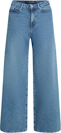 Karl Lagerfeld Femme, Jeans, Bleu, Taille: W28 Jean large taille mi-haute
