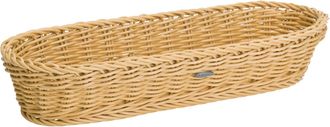 Westmark Mehrzweck-/Baguettekorb, geeignet für Hotel und Gastronomie, Oval, ca. 40 x 16 x8 cm, Synthetikfaser, Saleen Edition, Hellbeige, 02051730101