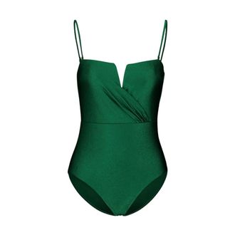 Zimmermann Everley V-Wire Bandeau One-Piece - - Swimwear - Damen - Gr&uuml;n - S