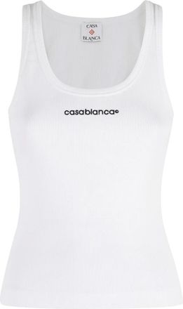 Casablanca Femme, Tops, Blanc, Taille: 38 FR D&eacute;bardeur c&ocirc;tel&eacute;