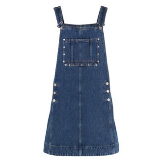 7 For All Mankind Femme, Robes, Bleu, Taille: 36 FR Robe en Denim avec Poche Avant