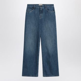 The Row Eglitta wide faded blue jeans