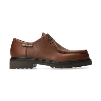 Mephisto Homme, Chaussures, Brun, Taille: 43 EU Chaussure à Lacets Fait Main - Marron Foncé