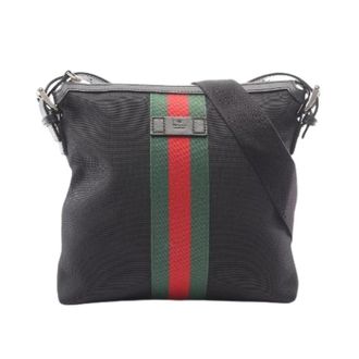 Gucci Pre-owned Web GG Supreme Leder Nylon Canvas Umh&auml;ngetasche - - Pre-owned - Herren - Schwarzk - ONE SIZE