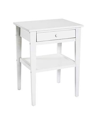 Haku Möbel Table dappoint Blanc, Bois Massif - Dim.: L 46 cm x H 60 cm x P 35 cm, Style: Traditional