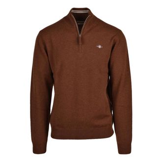 GANT Homme, Pulls, Brun, Taille: XL Pull col roul&eacute; zipp&eacute;