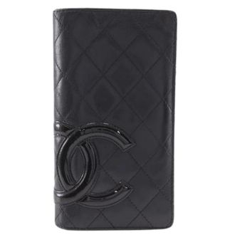 Chanel Pre-owned Cambon Line Calf Long Wallet - - Pre-owned - Damen - Schwarzk - ONE SIZE