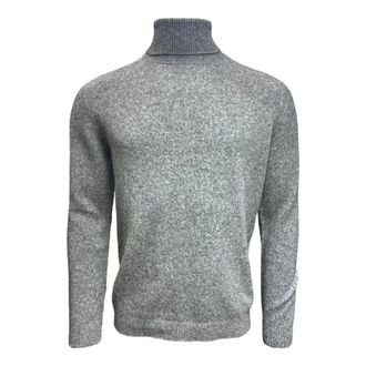 Roberto Collina Merino Baby-Kamel Rollkragen Pullover Grau - - Knitwear - Herren - Grau - M