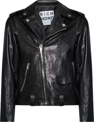 John Richmond Homme, Vestes, Noir, Taille: S Blouson de motard