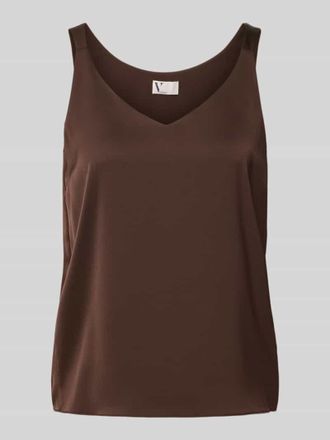 Vera Mont Tr&auml;gertop aus Satin mit V-Ausschnitt