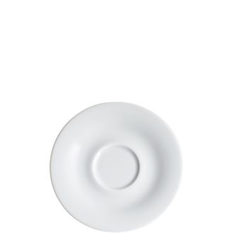 Kahla Pronto Untertasse 15 cm wei&szlig; | wei&szlig;e Untertasse aus Porzellan