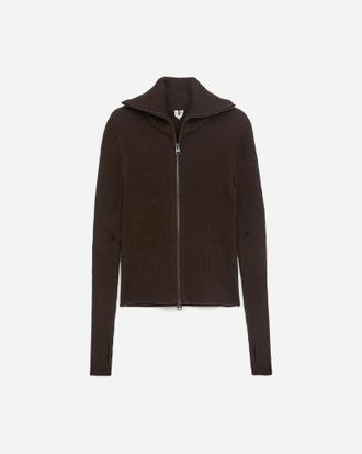 Arket Strickjacke Mit Rei&szlig;verschluss -Braun