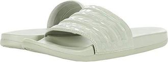 adidas Unisex Adilette Comfort Slide Sandal, Halo Green/Halo Green/Halo Green, 10 US Men