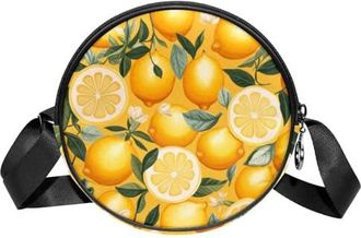 Generic Petit sac &agrave; bandouli&egrave;re Circle pour femme, petit sac &agrave; bandouli&egrave;re avec fermeture &eacute;clair et bretelles r&eacute;glables style d&eacute;contract&eacute; pour femmes et fille